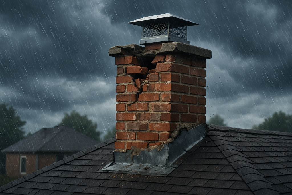 How Storms & High Winds Damage Chimneys - Chimney Solutions Corp